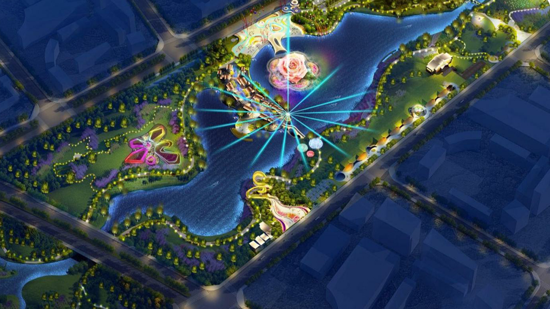 Nanyang Moon Festival West Park Light and Water Show Project